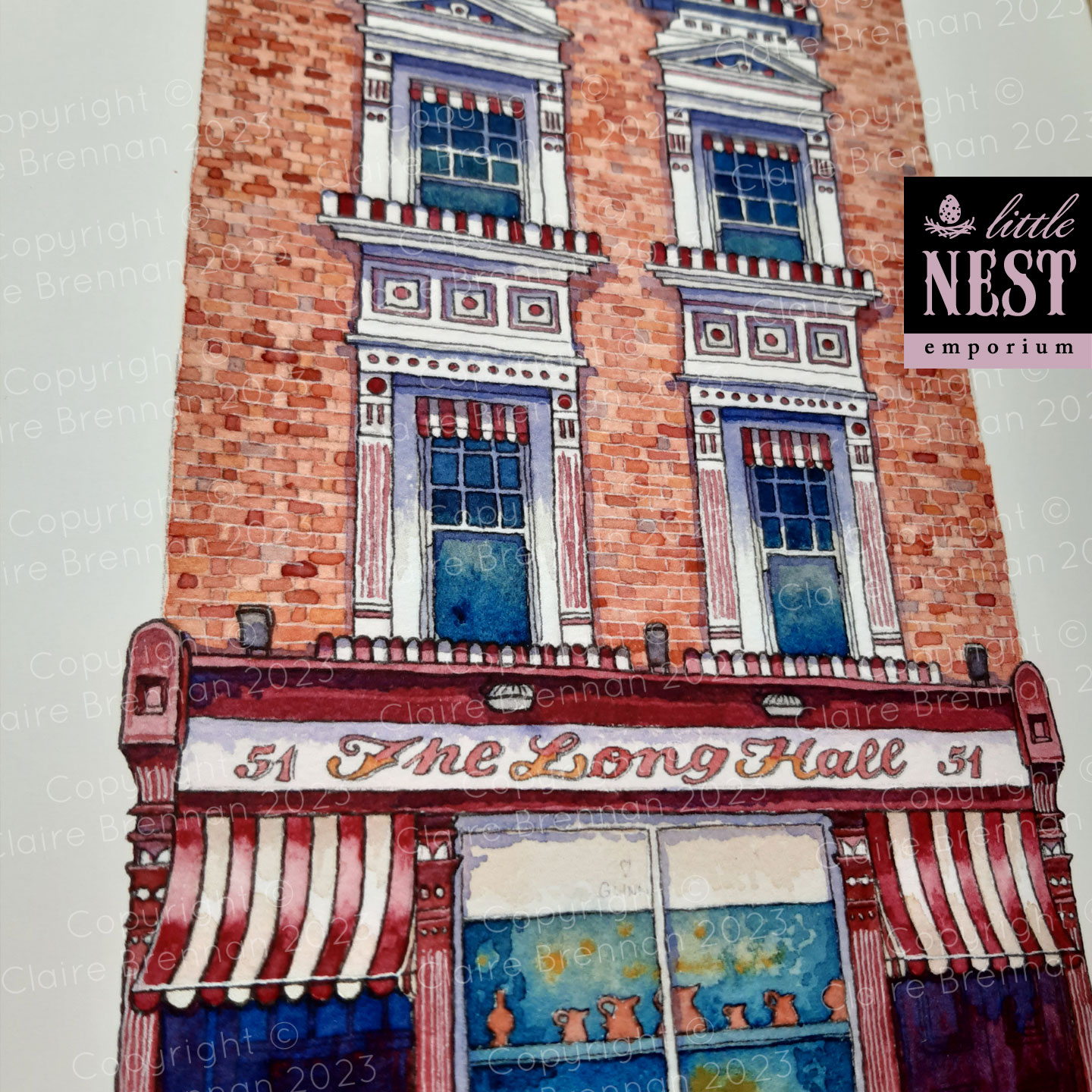 The Long Hall, Dublin revisited - Claire Brennan - Artist