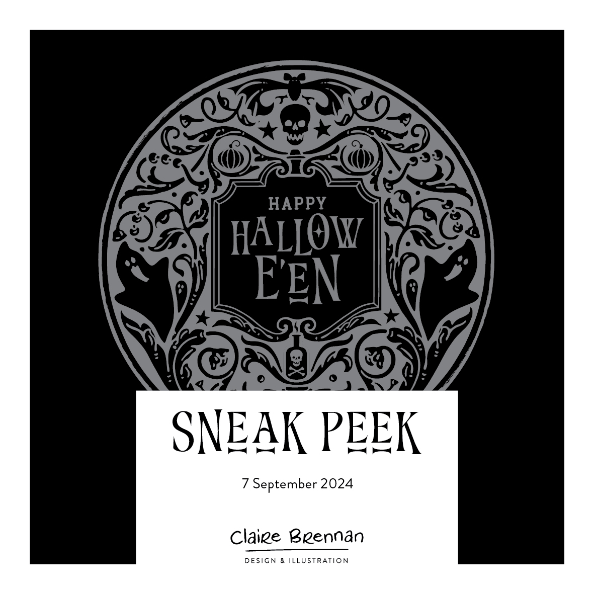 New stamps upcoming, Halloween 2024 - Claire Brennan - Artist